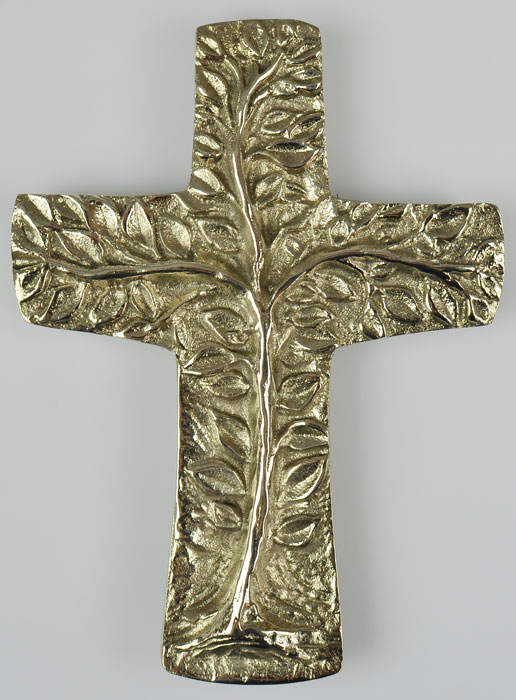 Croix en Bronze Artisanale - Arbre de Vie | La Boutique des Chrétiens
